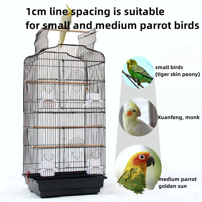 Horizontal Sliding Iron Large Bird Cages Collapsible Easy Shipping ...