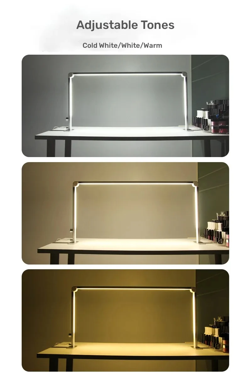 36W Manicure Swing Arm Table Lamp - Bright & Adjustable Light