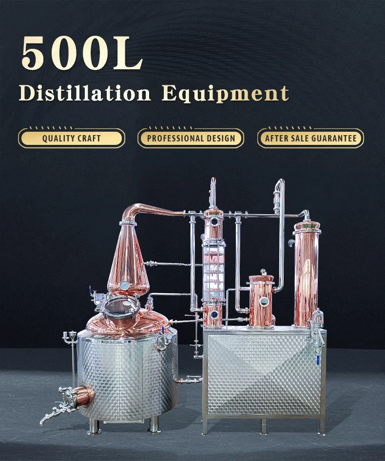 200l 300l 500l Distiller For Making Gin Vodka Rum Whiskey Red Copper ...