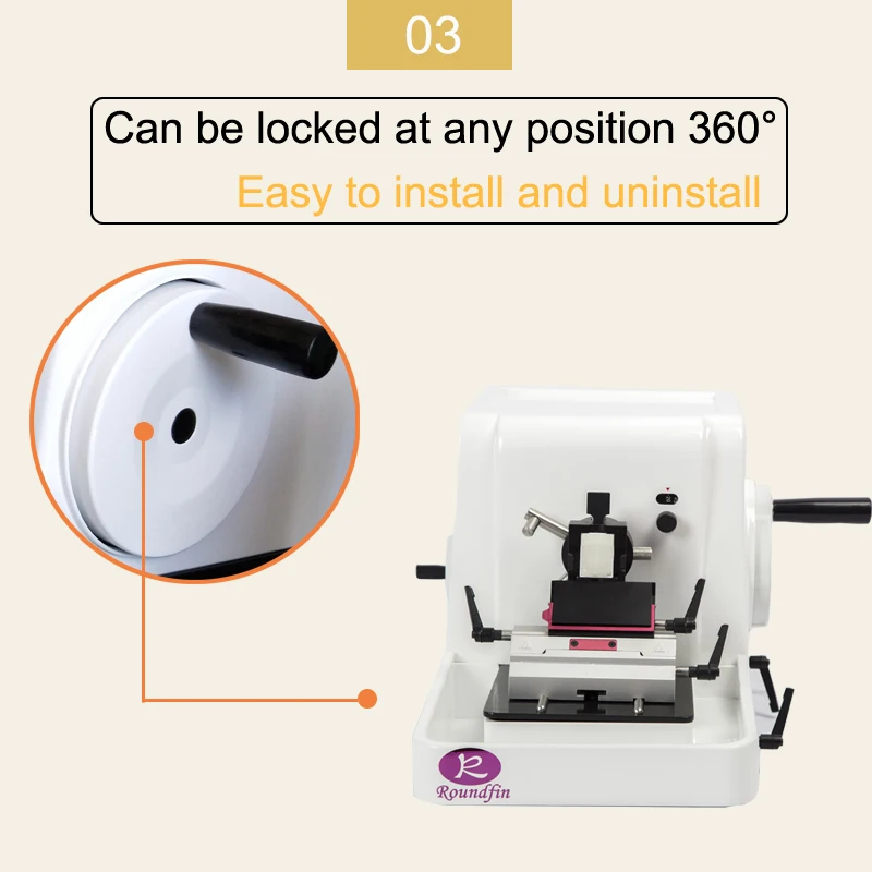 Roundfin Manual Rotary Microtome Rotary Microtome - Buy Hand Slide ...