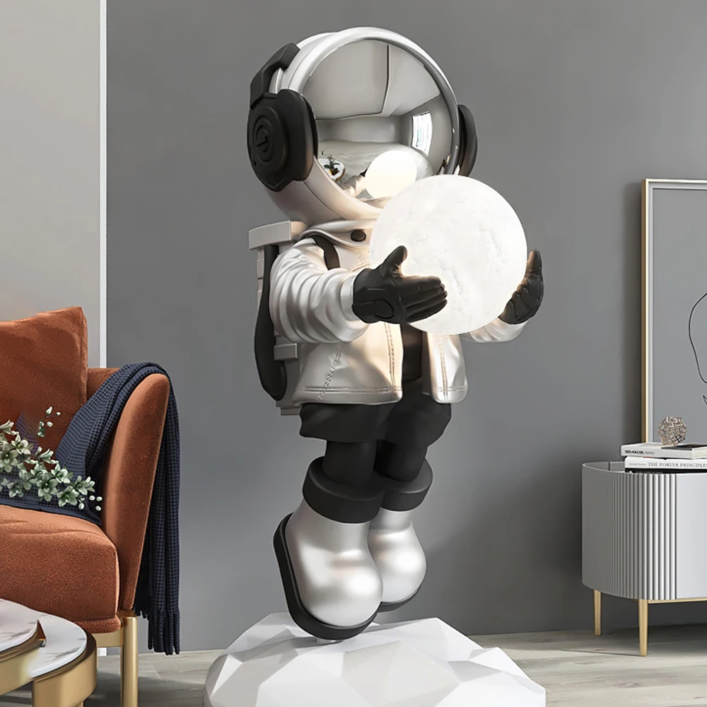 Life Size Astronaut Figurine - Fiberglass Space Decor Statue for Home ...