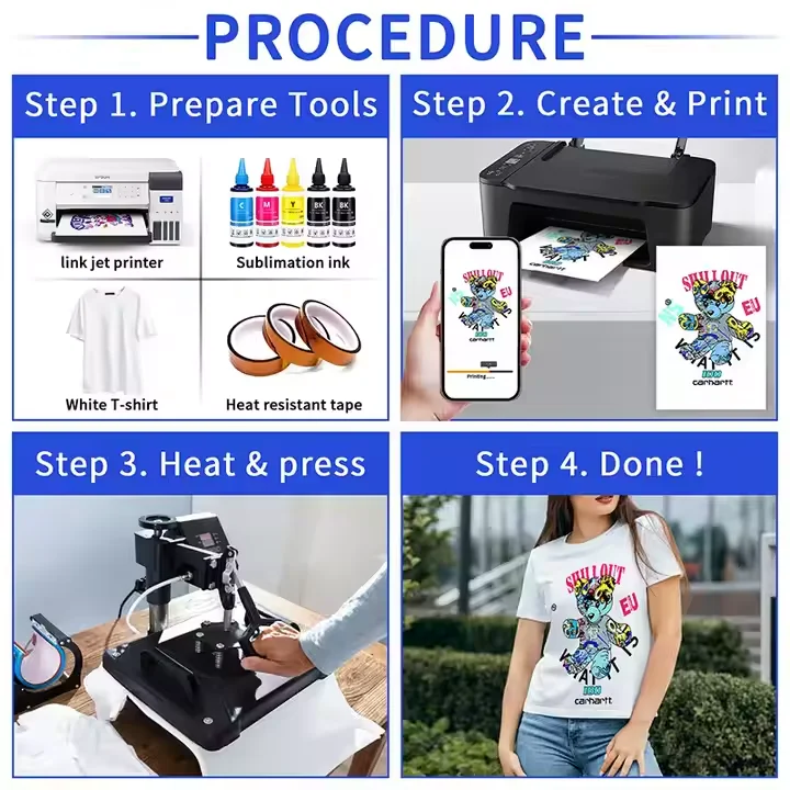 100ML 6 Colors Ultra Density Dye Sublimation Ink for Epson L130 L210 ...