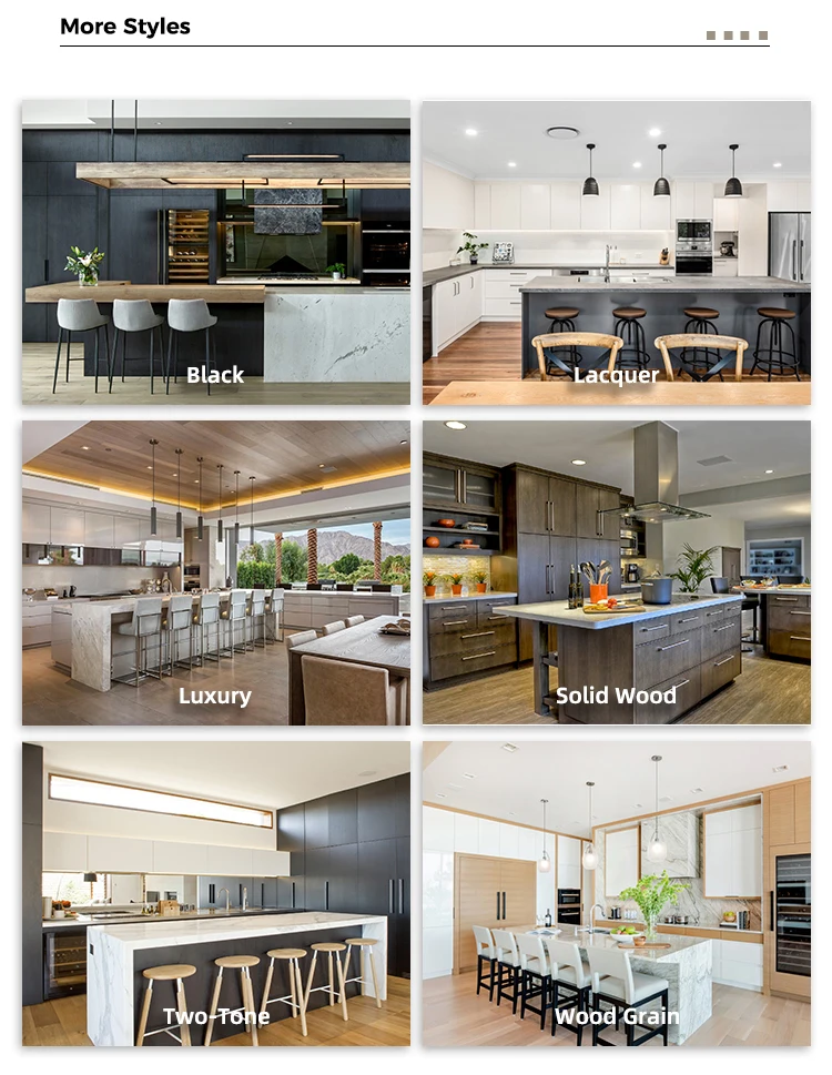 High Gloss Solid Wood Kitchen Design Cabinets Set Furniture Custom Rta Modern Pvc Glossy White ...