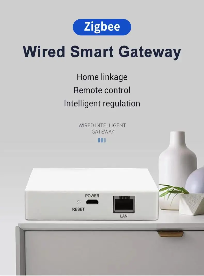 Tuya Zigbee Gateway Smart Iot Zigbee 3.0 Wired Hub Controller Smart Life Tuya Smart Alexa Google ...