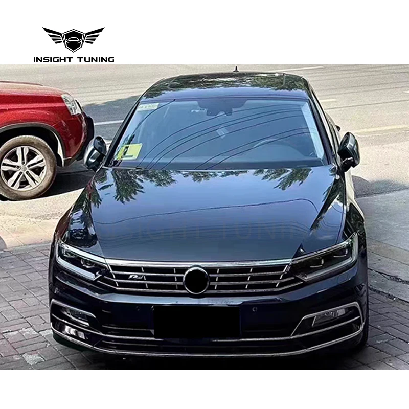 VW Passat B8 R-Line Body Kit Upgrade: Front Bumper Grille & Side Skirt ...