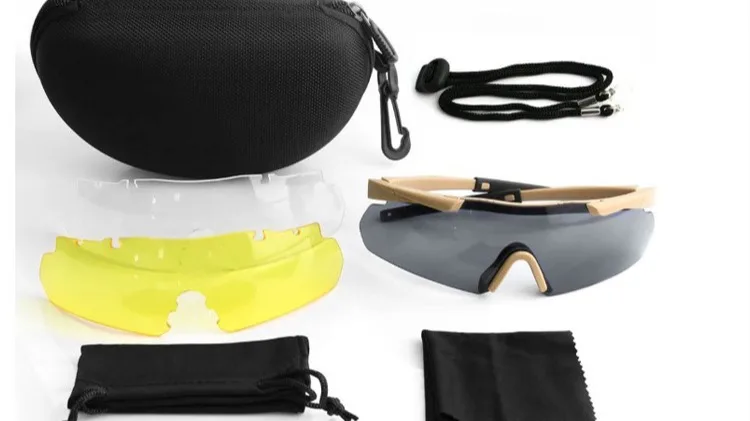 En166 Googles Ballistic Shooting Sunglasses Outdoor Hiking Tactical ...