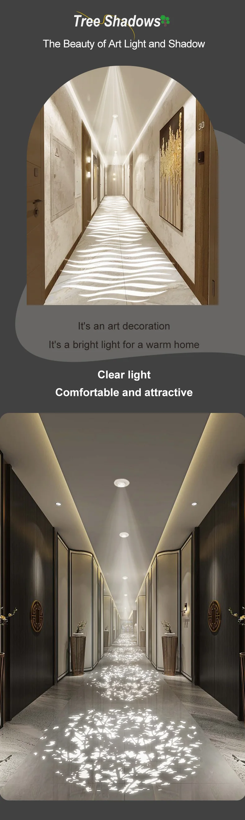 Downlight Ceiling Spotlight Hotel Corridor Light Channel Corridor Light ...