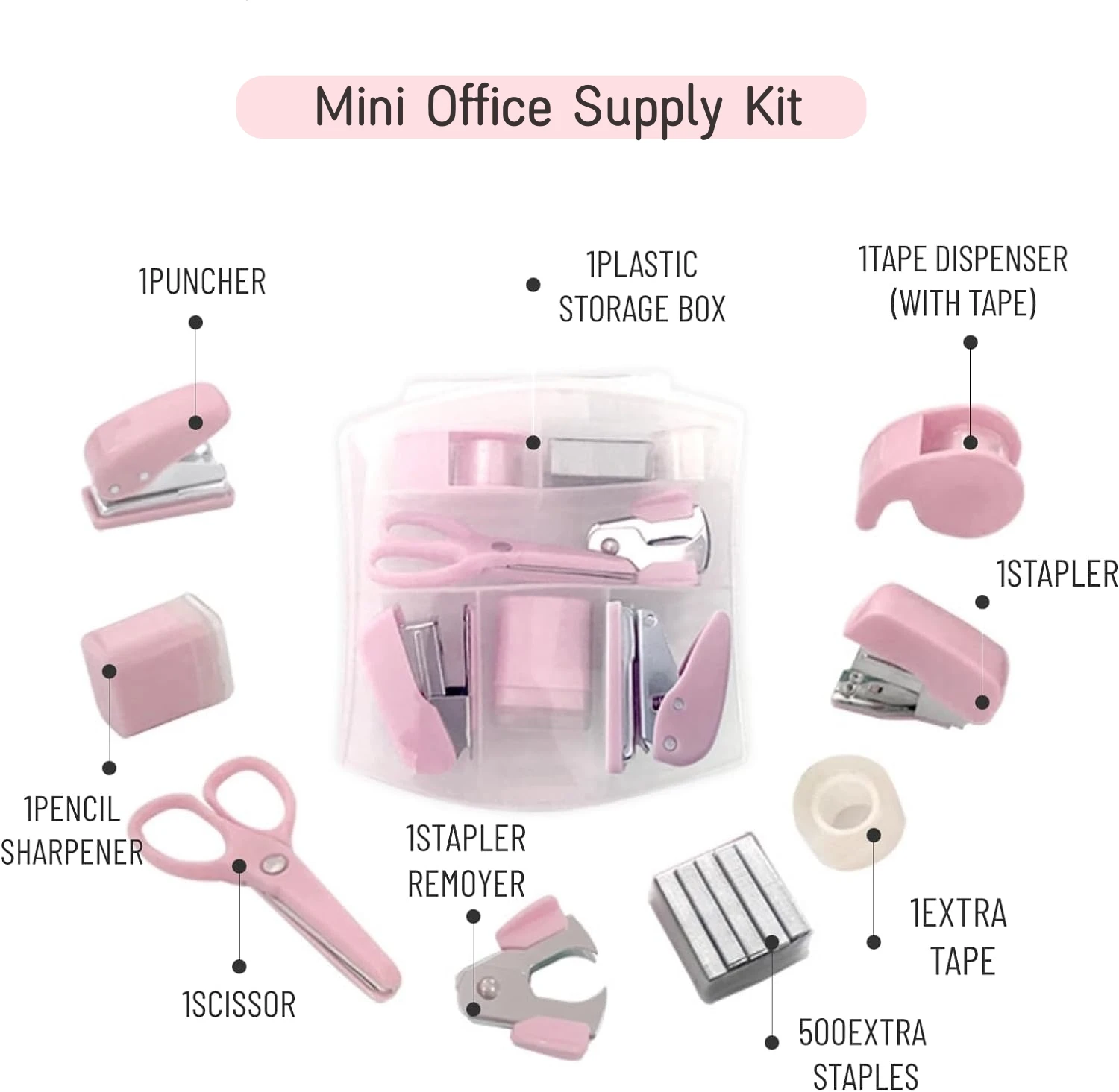 Mini School Supply Office Stationery Set Gift Promotional MINI PP ...