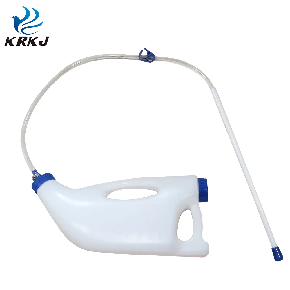 Kd972 Cows / Goats Plastic Oral Calf Drencher Feeding Drenching Bottle ...