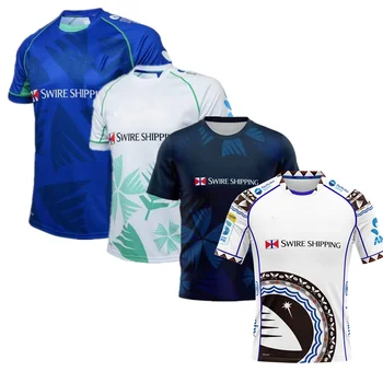 New 2023 2024 Fijian Drua Culture Rugby Jersey Home Away T-shirt Fiji ...