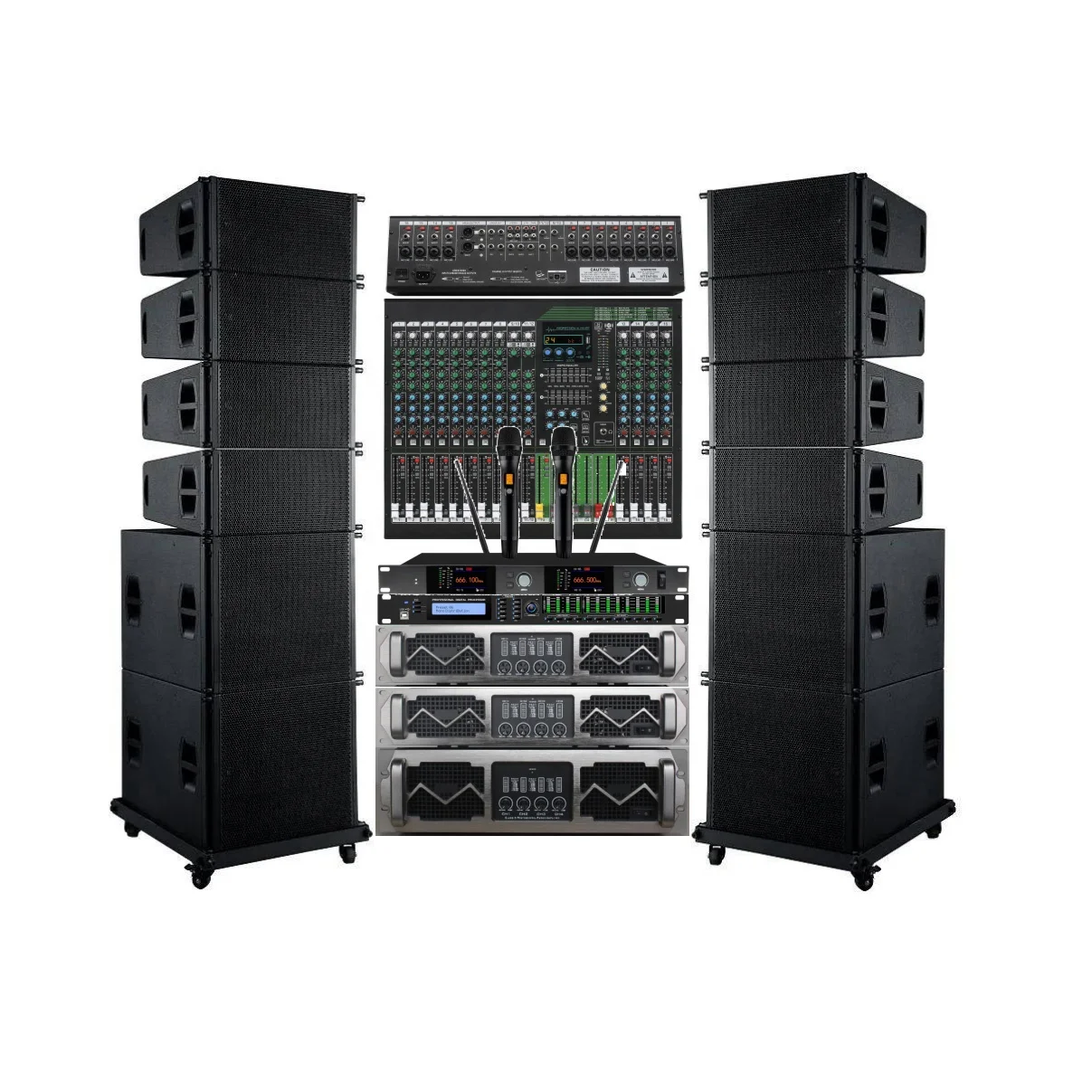 Single 12 Inch Line Array Speakers With Single18 Inch Subwoofer ...