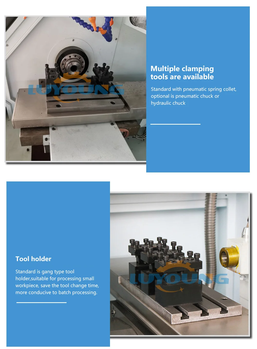 High Precision Small Simple CNC Lathe Machine CK6132