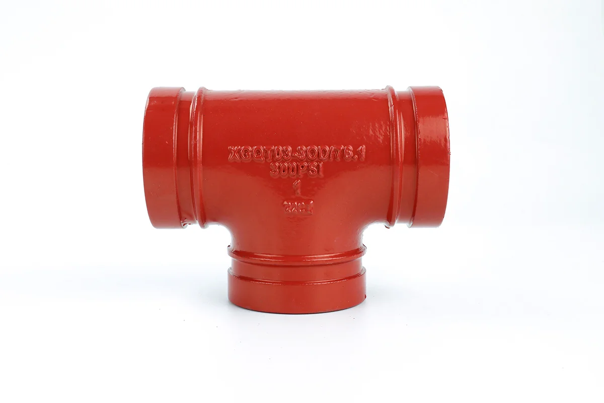 4" Fire Fighting Equal Tee Pipe Fittings Casting Pipe Fittings Ductile ...