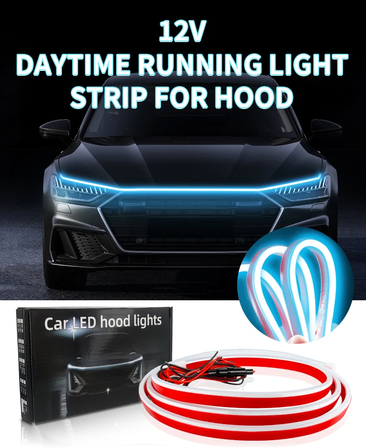12V Universal Front Bumper Kit - LED DRL Illumination