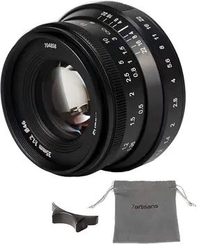 7artisans 35mm F1.2 Ii Aps-c Manual Focus Camera Prime Portrait Lens For Sony E-mount A7 A7ii ...
