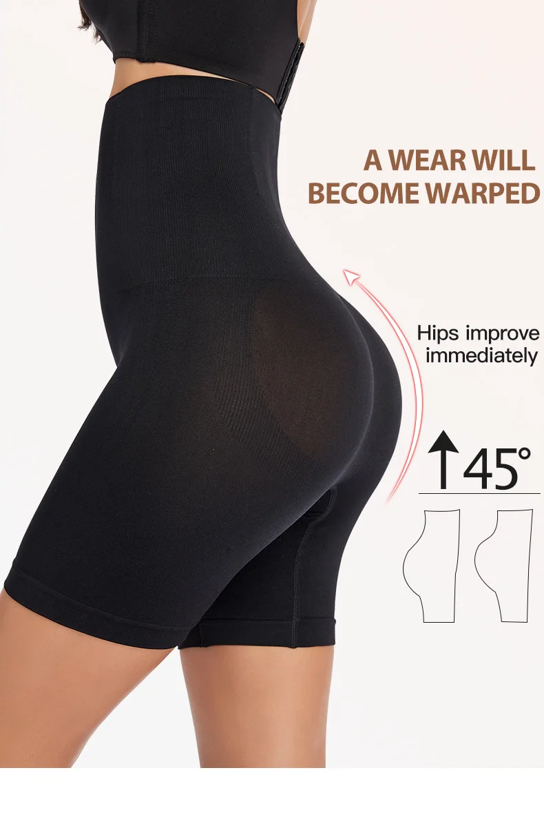Plus Size Shapewear Shorts - High Compression Tummy Control