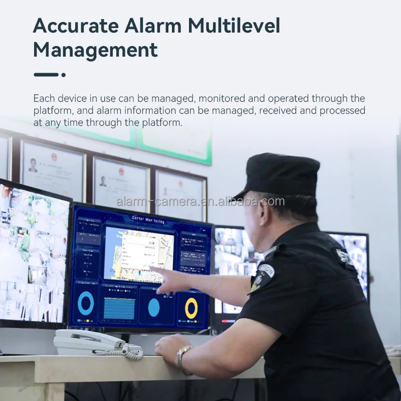 4.3" Touch Screen Wifi Gsm Dual Network Alarm System 4 Wired Zone 99 ...