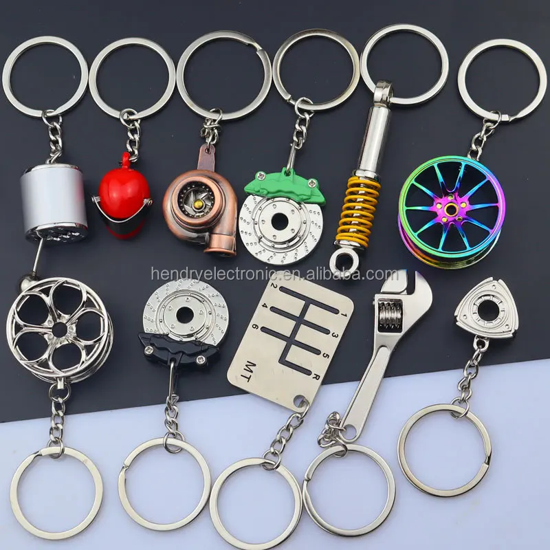 Customized Metal Car Gear Box Gear Shifter Keychain Automotive Turbine ...