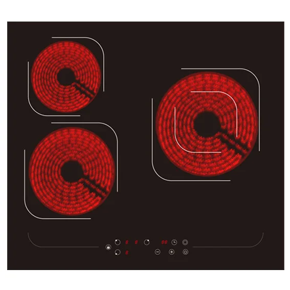 Household Commercial 3-burners Infrared Cooker Design Tempered Glass ...