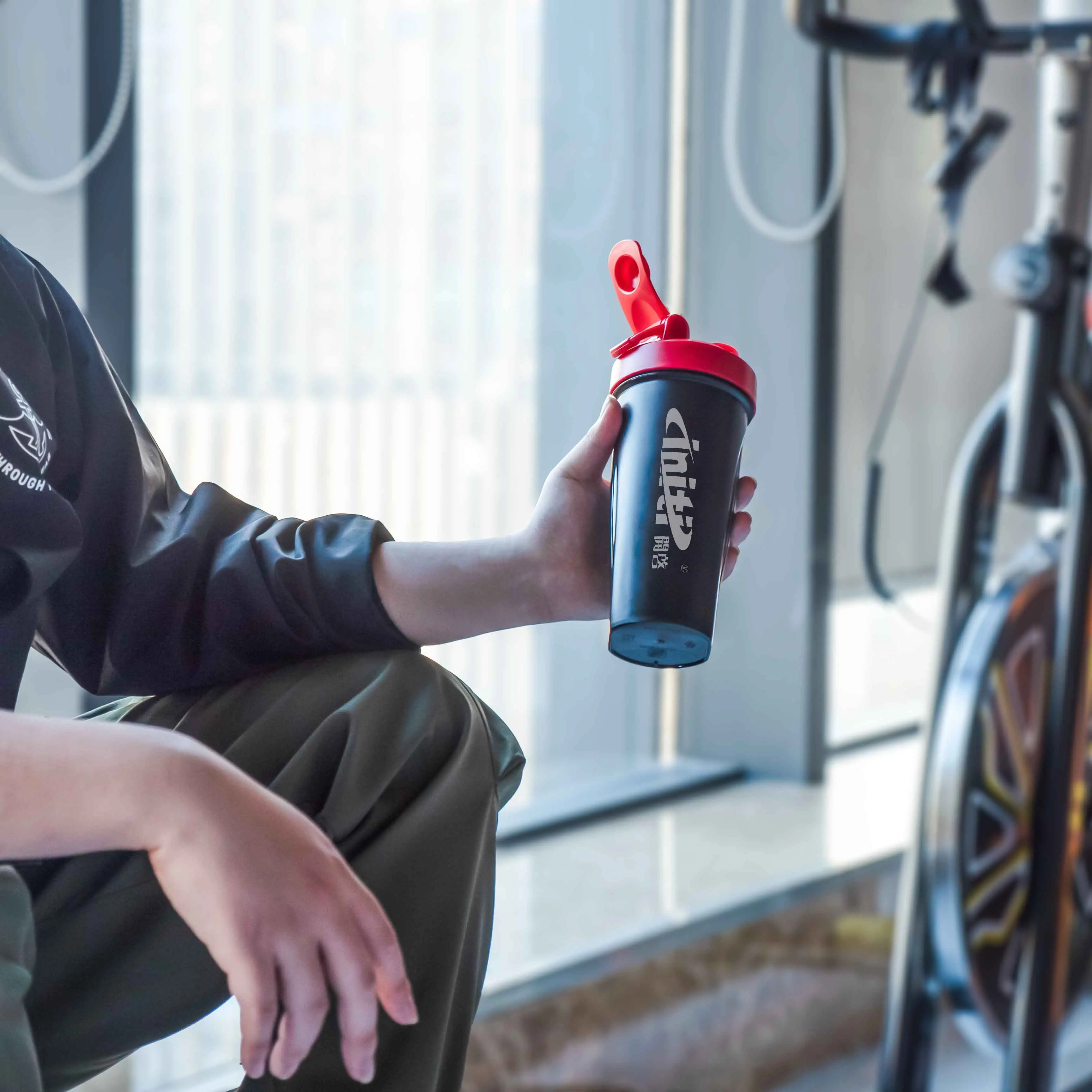 400ml 600ml 800ml 1000ml Custom Logo Blender Gym Protein Shaker Bottle Plastic Sports Fitness ...