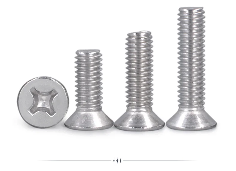 M1 M1.2 M1.4 M1.6 M2 M2.5 M3 M4 Din965 Mini Micro Black 304 Stainless Steel Cross Phillips Flat ...