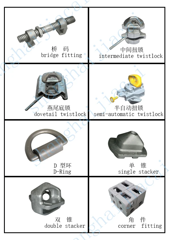 ISO Shipping Container Twistlock Flat Rack Container Twist Lock ...
