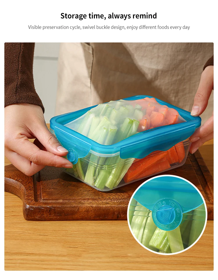 Silicone Transparent Preservation Box Household Soft Cover Plastic ...