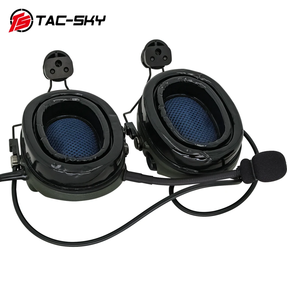 TS TAC-SKY Tactical Helmet with TCILIBERATOR II Earmuffs
