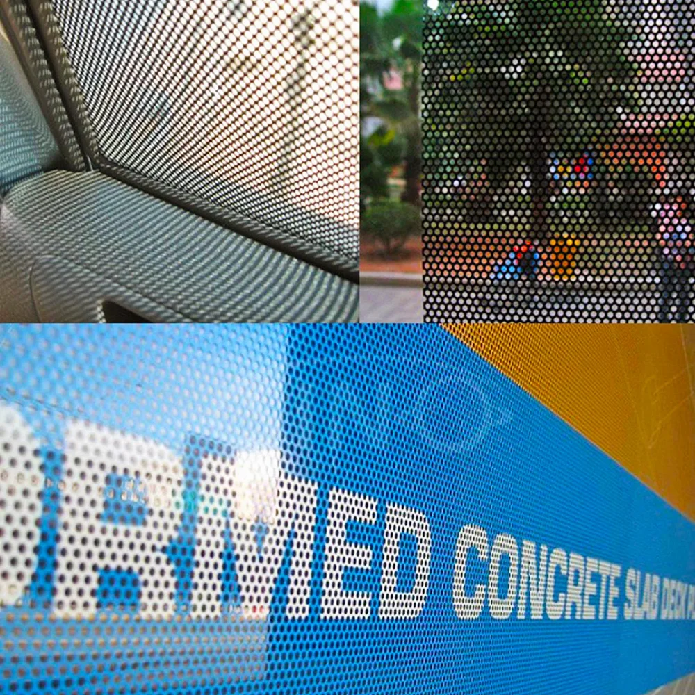 Perforated One Way Vision Mesh Vinyl Window Sticker Printing Perforated ...