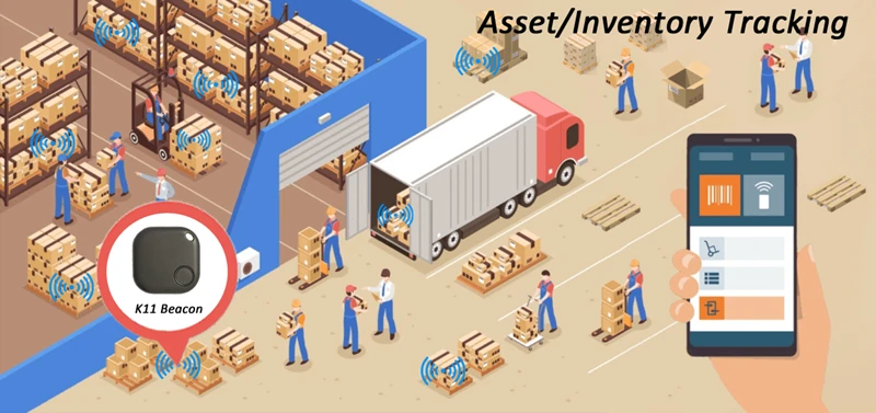 Small Size Keychain Identification BLE Proximity Active Ibeacon