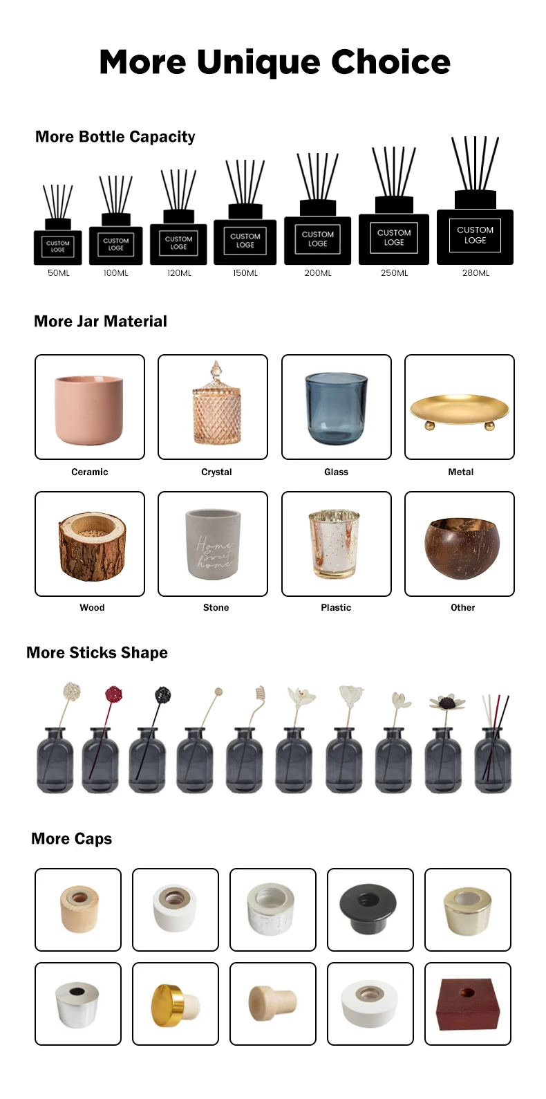 Custom Logo Luxury Aroma Diffuser,Ceramic Glass Bottle Reed Oil ...