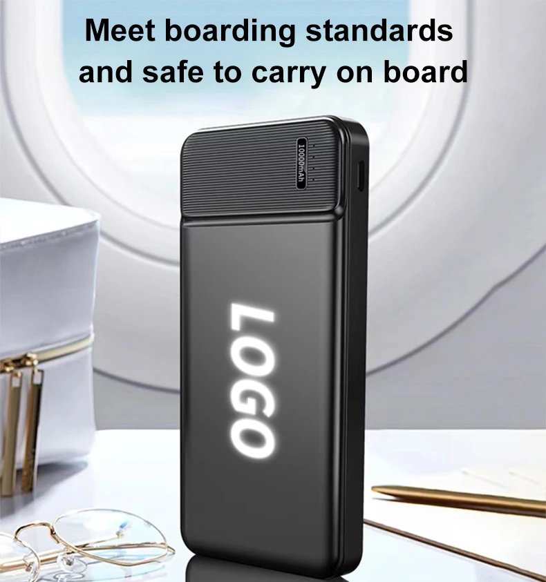 Luminous LED Power Bank 10000mah - Custom Logo Gift