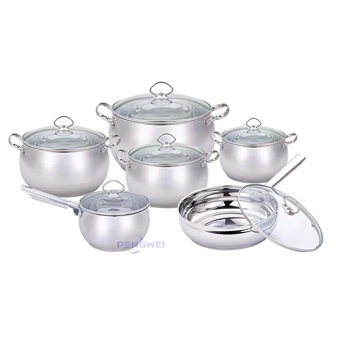 12pcs Factory Direct Oem Cooking Set Frying Pan Pots Kitchen Cook Ware ...