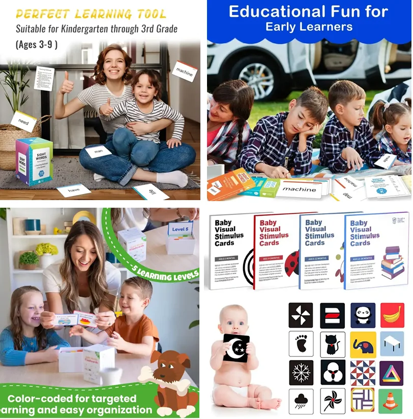 AYPC Custom High Quality Education Preschool Flash Cards