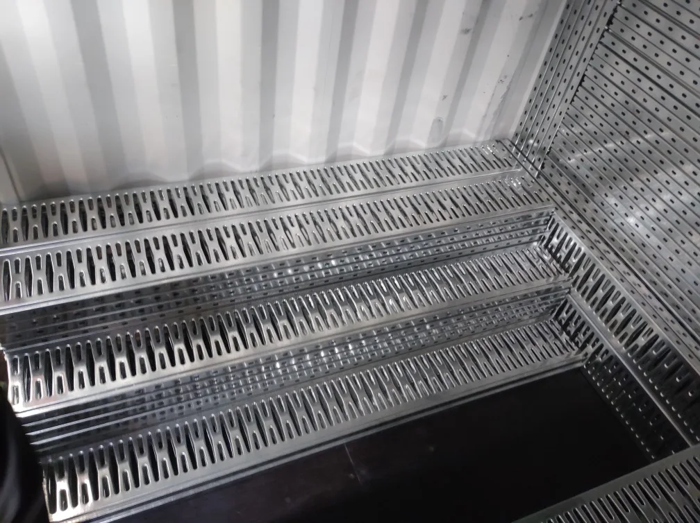 Mezzanine Floor Perforated Steel Planks / Open Floor Gratings For ...