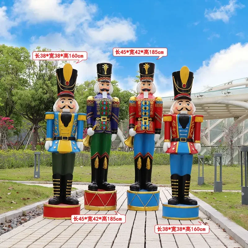 Miguo Large Life Size Fiberglass Nutcracker Soldier Statue