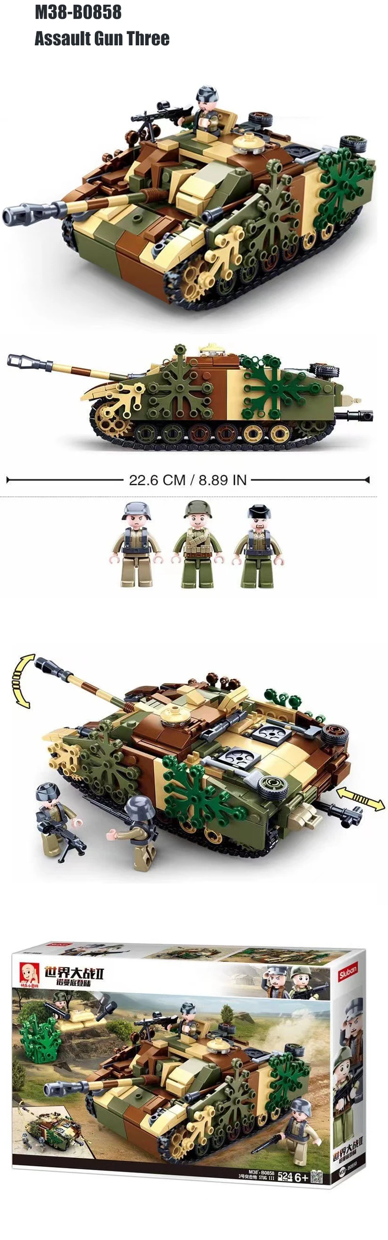 Sluban M38 Military Army Weapon Series Building Blocks