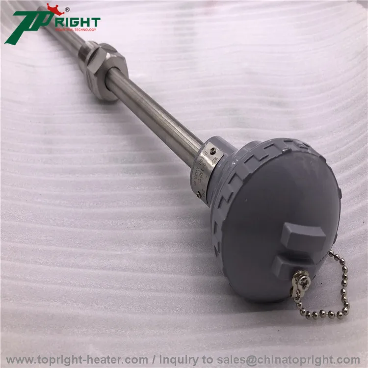 WZP-230 Pt100 Sheath RTD Temperature Sensor with Thermowell