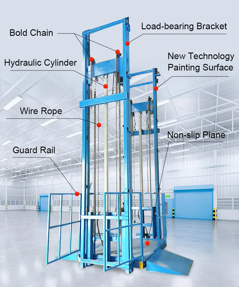 Factory Customizable Electric Vertical Cargo Lift Platform Freight ...