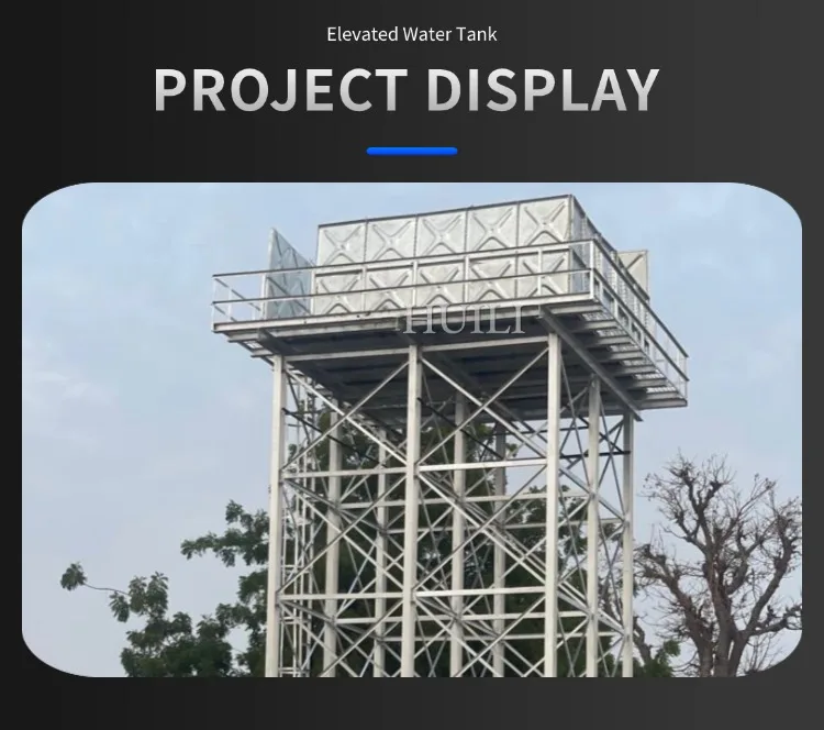 Elevated Steel Tower Water Tank Structure - Hot Dip Galvanized Overhead ...