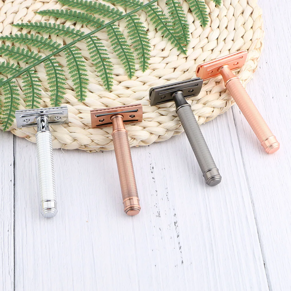 Men's Safety Razor with Double Edge Stainless Steel Blade and Heavy ...