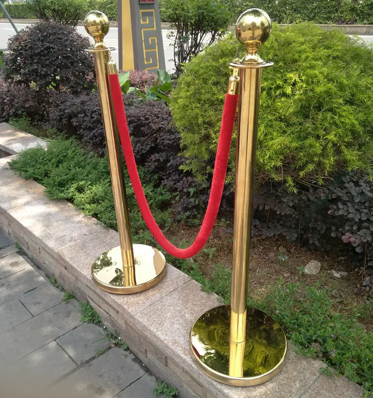 Red Carpet Velvet Rope Hanging Railing Barrier Post Stands Stanchion ...