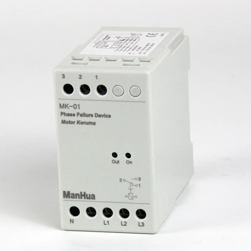 Manhua MK-01 Phase Failure Device - Reliable 3 Phase Protection