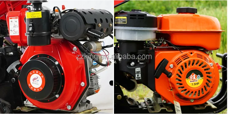 Hand Push Lawn Mower with Electric Start - 9hp/12hp Diesel Engine