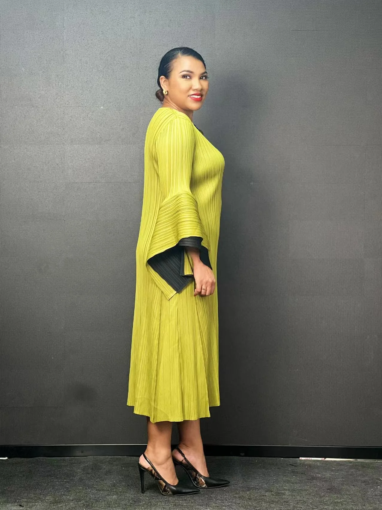 Shop Our New Solid Color Pleated Fold Dress for Plus Size