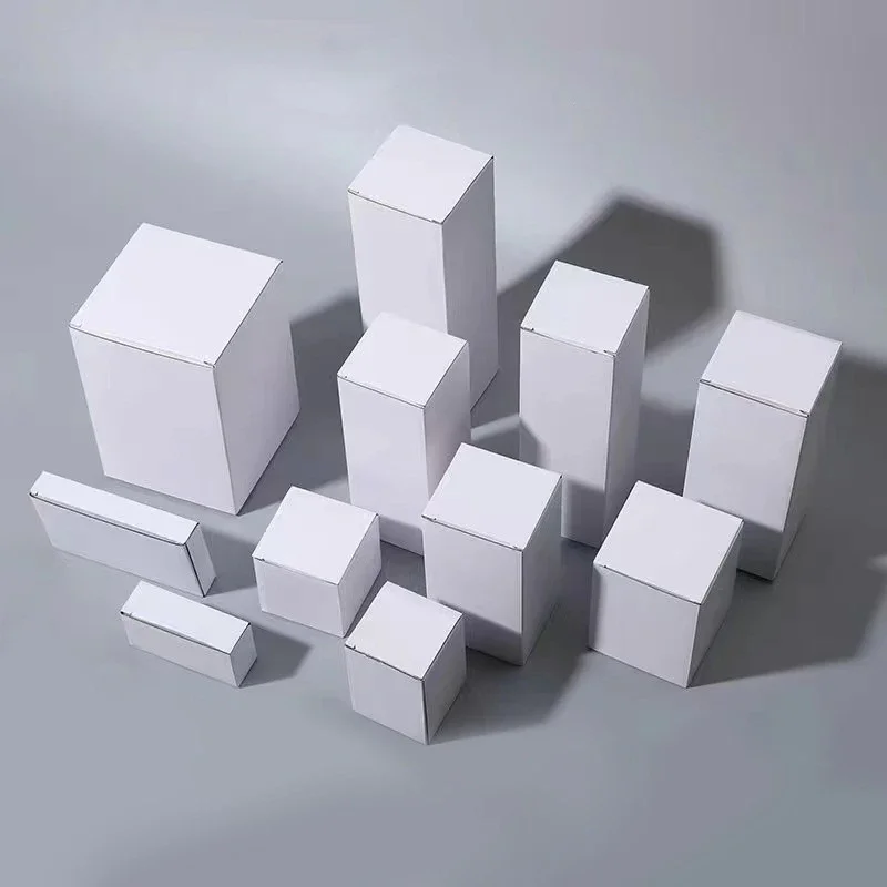 Kraft Fold Packaging Gift Box Carton Hard Paper Packaging Box White ...