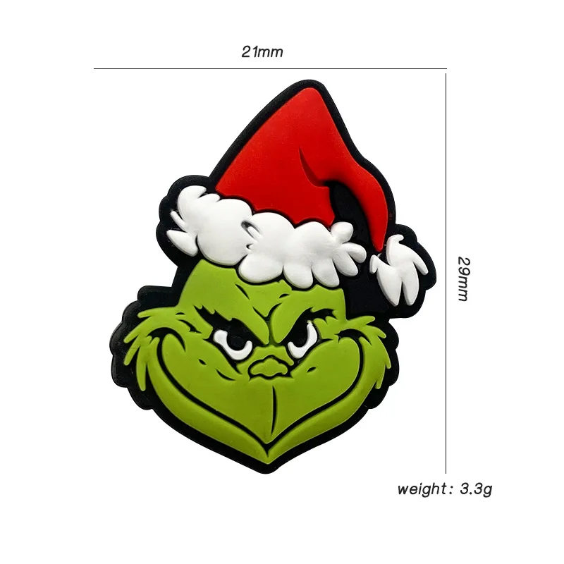Food Grade Cute Grinch Shaped Baby Teething New 2022 Christmas Silicone ...