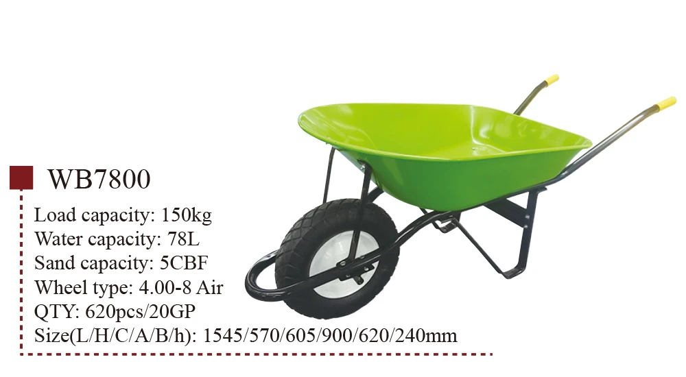 160kg Capacity Heavy Duty Wheelbarrow Will Machinery