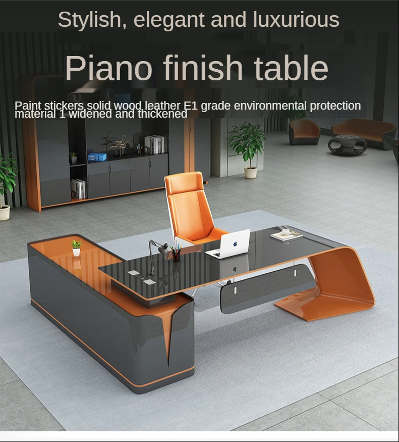 Luxury Executive Office Table - Modern & Versatile Design