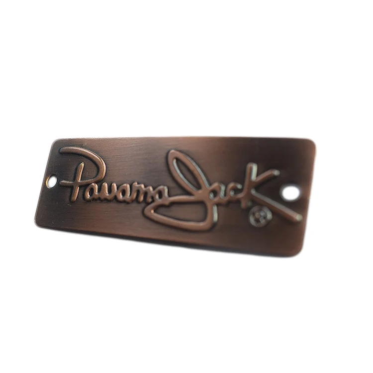 Label Metal Logo Plate Custom Gold Metal Furniture Labels Plate Sewing ...